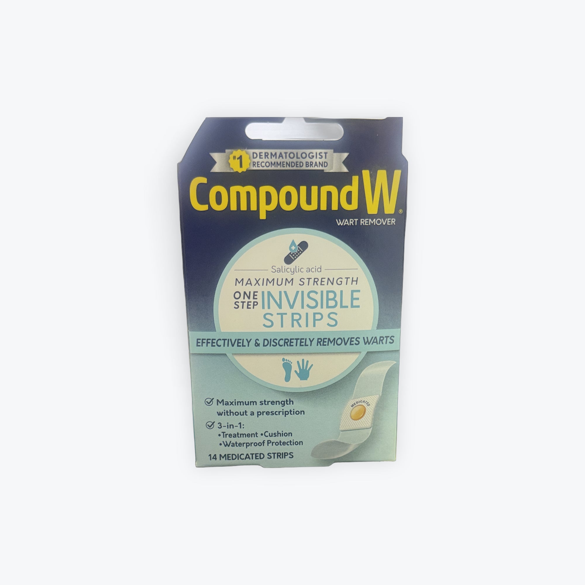 COMPOUND W MAXIMUM STRENGTH ONE STEP INVISIBLE STRIPS | Bueno Pharmacy
